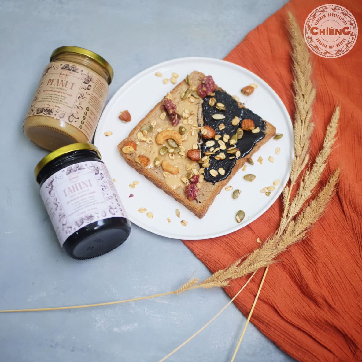 Bánh Mì Đen Nguyên Cám, Giảm cân, Ăn kiêng – 500g/250g – CHIENG FOOD